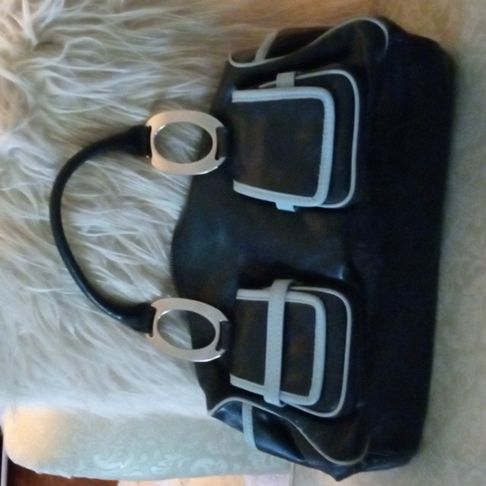 Antonio Melani Leather Sachel - Gem